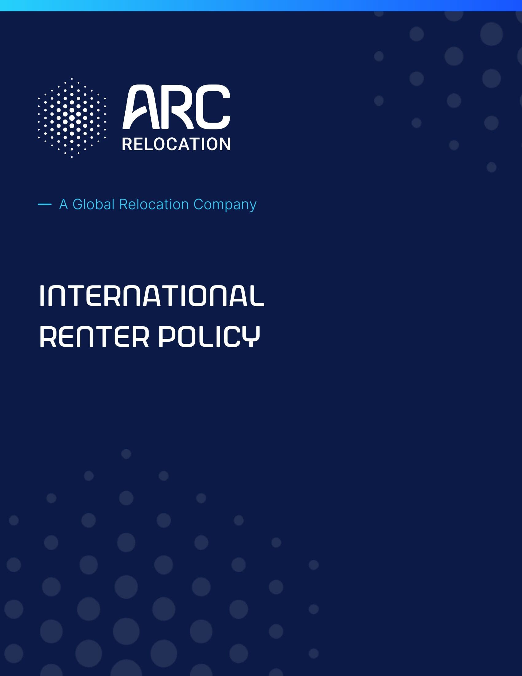 Example Relocation Policy and Policy Benchmarking – ARC Relocation
